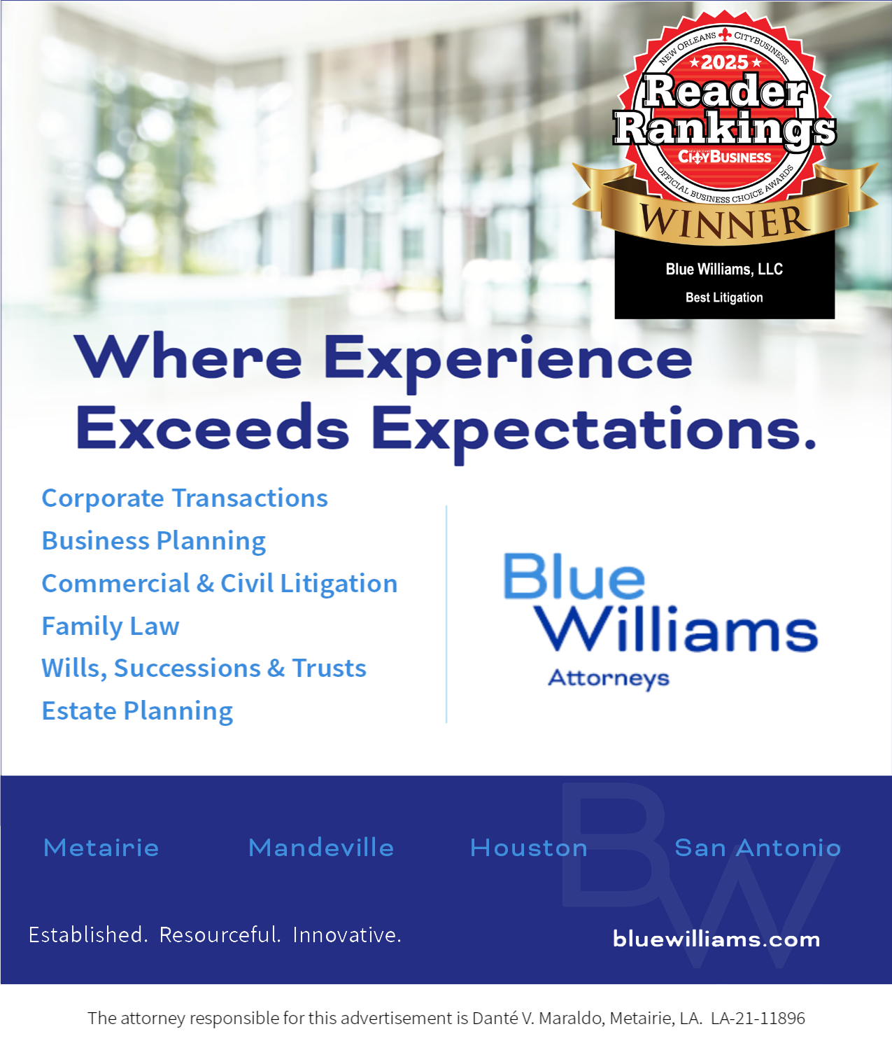 Blue Williams: Leading the Best Litigation Firms